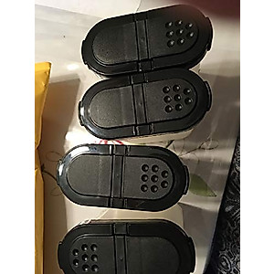 Spice Containers Large Kitchen Black Seasoning Bottle Shaker with Dual Option Lid 4 Piece Set