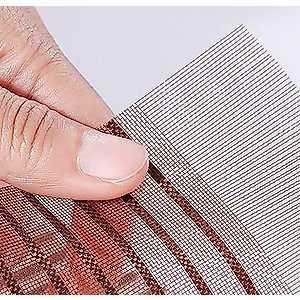 Mesh Door Screen with Magnets Heavy Duty Pet Screen Door Magnetic Screen Door Temporary Screen Door Bug Screen for Doorway (W x L:95x205cm(37×80inch),Coffee)