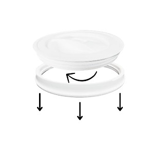 House Naturals 2 Gallon Blue Made in USA Food Grade BPA Free Bucket Pail with White Screw On Lid (Pack of 5) (with White lids)