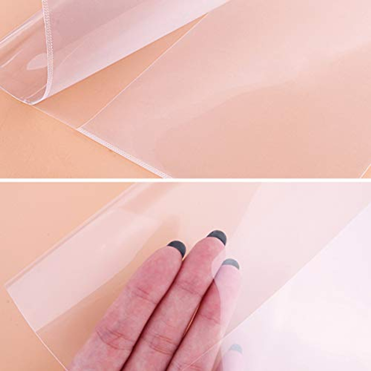 STOBOK 10 pcs Clear Exercise Book Cover Clear Plastic Book Protector Waterproof Note Book Cover Sleeve / 16K