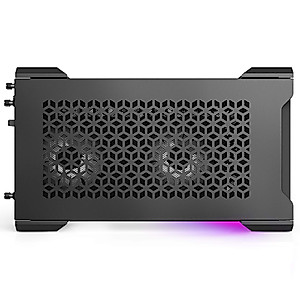 Cooler Master MasterCase NC100 SFF Small Form Factor 7.9 Liter Case with V650 Gold SFX PSU, GPUs 2.5 Slots up to 320mm for Intel(r) NUC 9 Extreme Element, Black