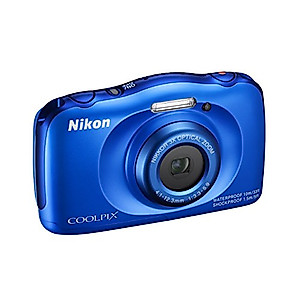 Nikon COOLPIX S33 Waterproof Digital Camera (Blue) (Discontinued by Manufacturer)