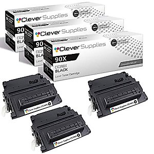 CS Compatible Toner Cartridge Replacement for HP 90X CE390X Black Laserjet 600 M602DN M602N M602X M603DN M603N M603HX Laserjet M4555 M4555 MFP M4555F M4555H M4555F M4555H 3 Pack