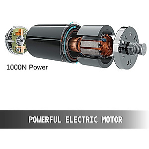 VEVOR Motorized TV Lift Stroke Length 35 Inches Motorized TV Mount Fit for 37-65 Inch TV Lift with Remote Control Height Adjustable 28.7-64.2 Inch,Load Capacity 130 Lbs