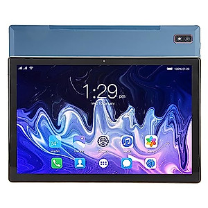 Smart Tablet, 8GB RAM 256GB ROM 1960 X 1080 Resolution WiFi Tablet 5G WiFi Dual Speakers with Keyboard for Game for Reading (US Plug)