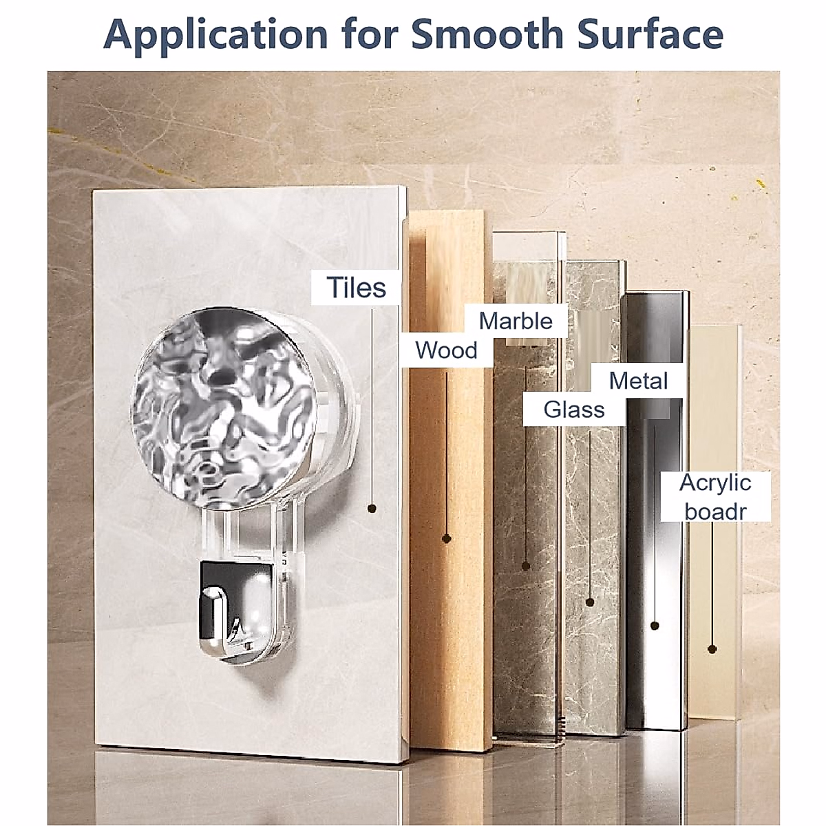 1 Piece of 2024 New Vacuum Suction Cup Hook No Drilling Holes Easy to Install. Hooks for Bathroom,Shower Room,Living Room,Bedroom,Kitchen,Hotel, Indoor,Store, Window Glass,Removable and Reusable