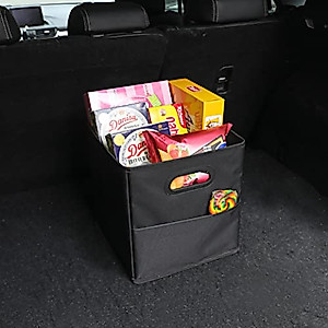 AOKJOY Small Car Organizers and Storage Car Storage Organizer Collapsible Trunk Organizer for Car/SUV(Black)