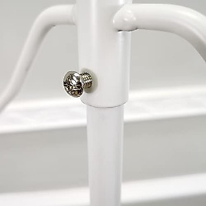 FixtureDisplays® White Garment Hanger Stand Floor Counter Jacket Blouse Sweater Shirt Display Adjustable Height 25-50" 16907-1PK-NF