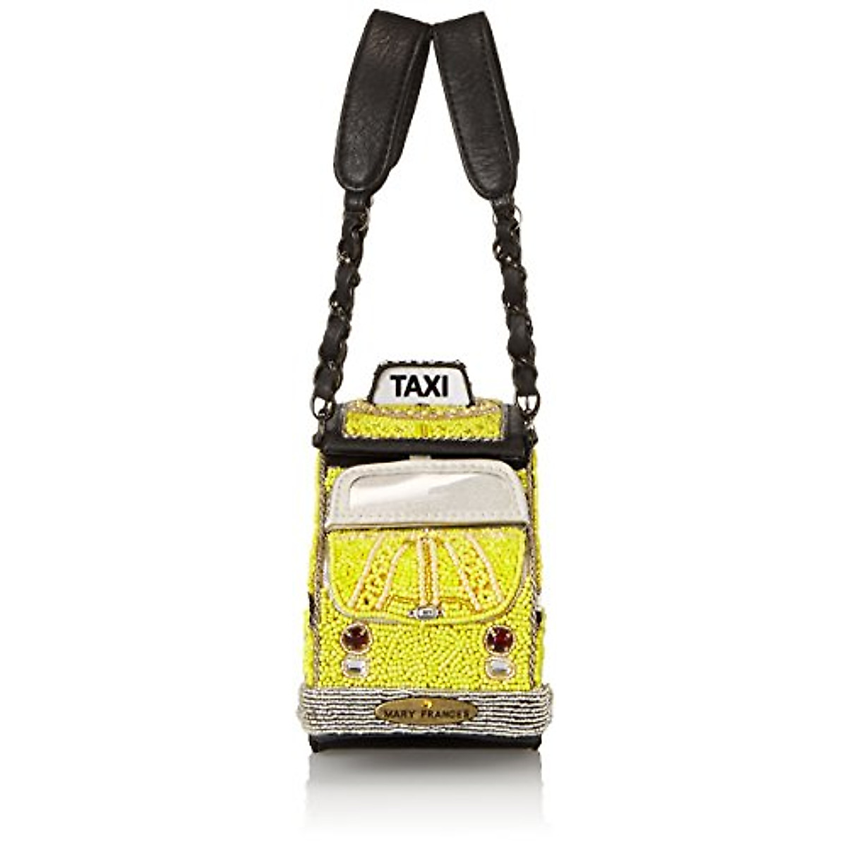 Mary Frances Women's Taxi Clutch Shoulder Handbag, Yellow, One Size