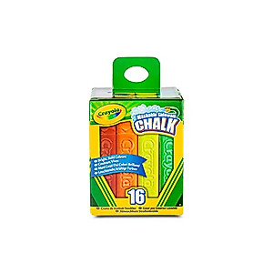Crayola Washable Sidewalk Chalk, Outdoor Toy, Gift for Kids, 16 Count
