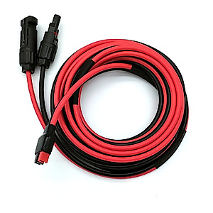 Magiktech Solar Panel Kits Charge Cable Compatible with Anderson Adapter and Solar Connectors for Portable Power Stations Solar Generators (10AWG 12FT Horizontal)