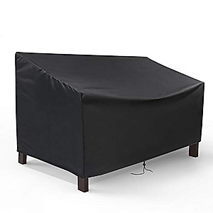 Onlyme Outdoor Bench Cover, Garden Patio Park Outside Loveseat Glider Sofa Furniture Cover Waterproof, 4 Seater
