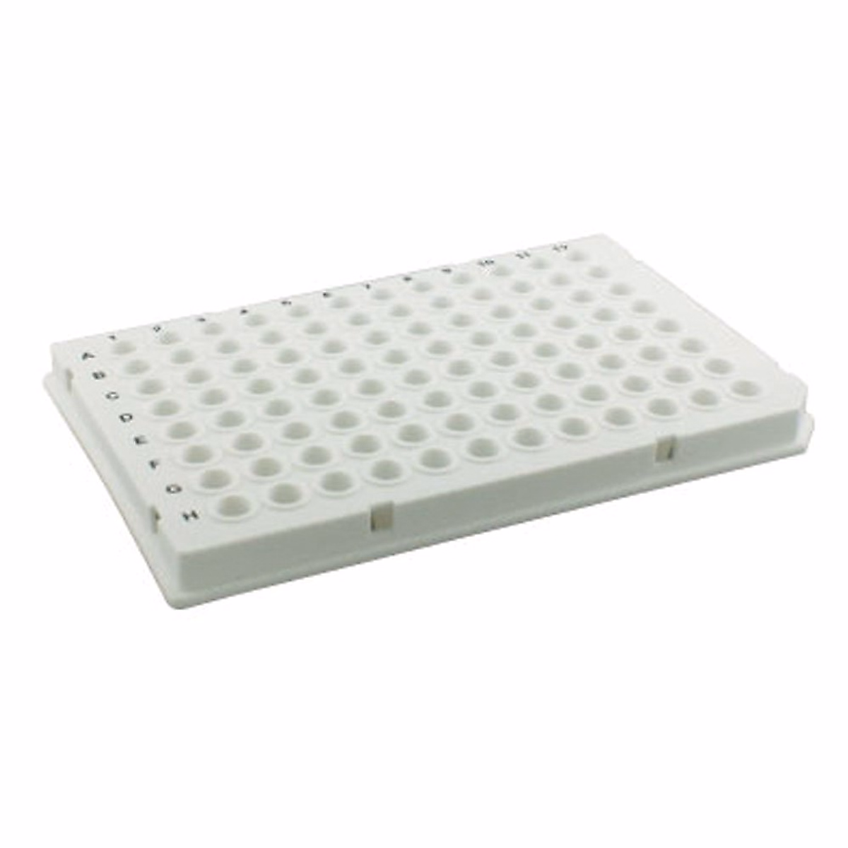 Olympus 0.1ml 96-Well PCR Plate, Semi-Skirted, Low Profile, White, 10 Plates/Unit