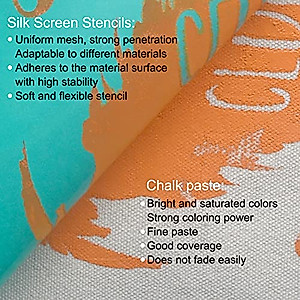 BOOLOOEN Silk Screen Stencils,Reusable Self-Adhesive Chalk Stencils, Family Sentiments,for Home Decor/Printing on Wood/Fabric/Wall/Cup/Plate/Glass/Paper,8.5 x 11“8pcs (Family Theme)