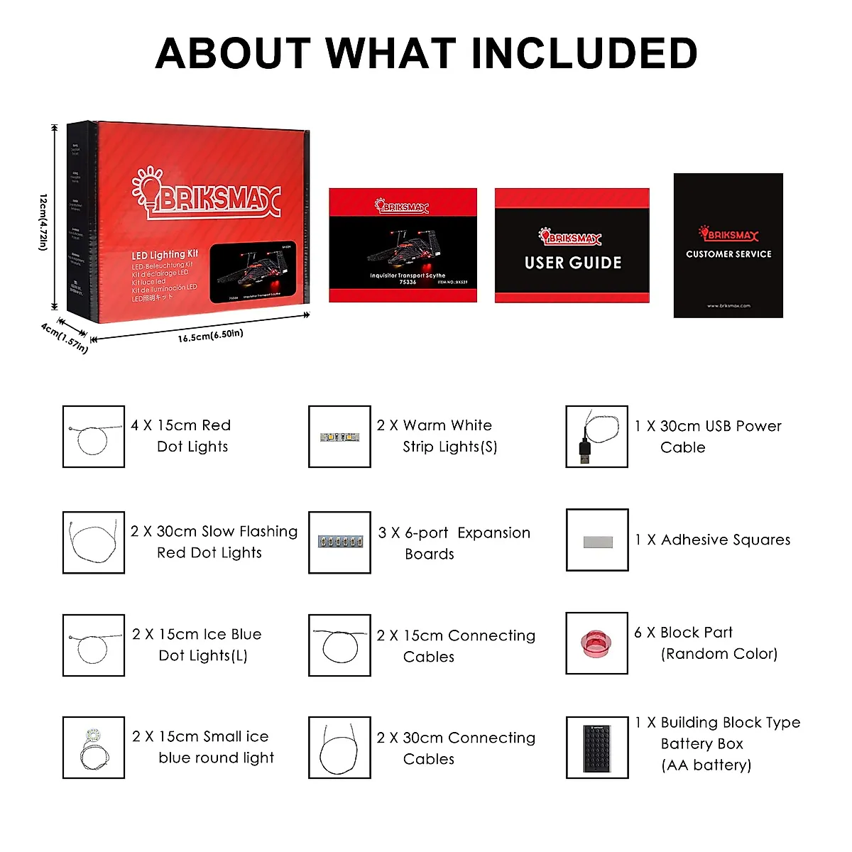 BRIKSMAX Led Lighting Kit for LEGO-75336 Inquisitor Transport Scythe - Compatible with Lego Star Wars Building Blocks Model- Not Include The Lego Set