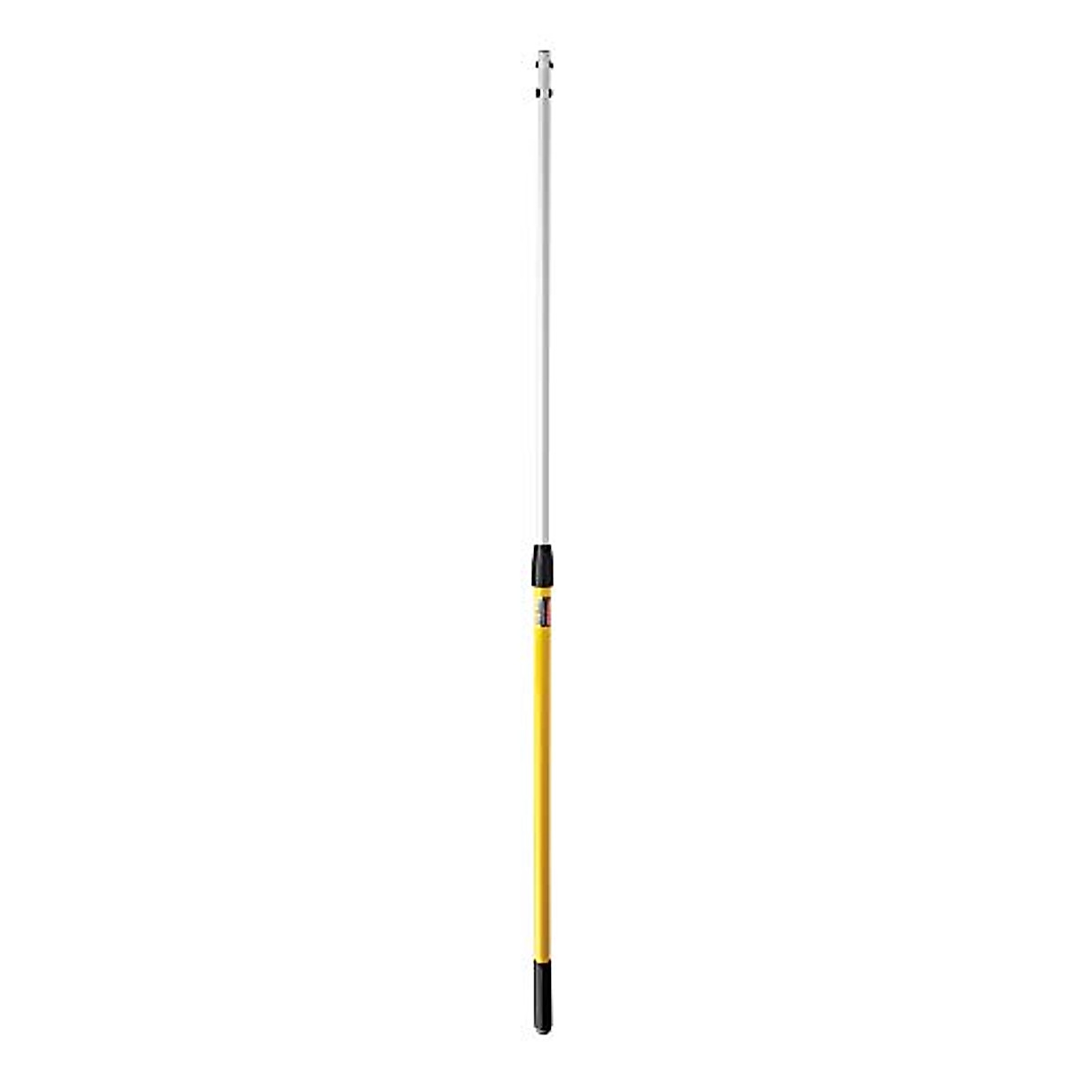 Rubbermaid Commercial, Quick-Connect Straight Adjustable Extension Handle/Pole - Cleaning Tool for Floors, Walls, Ceilings, Windows in Residential/Commercial/Business, Yellow, 4ft - 6ft, FGQ75500YL00