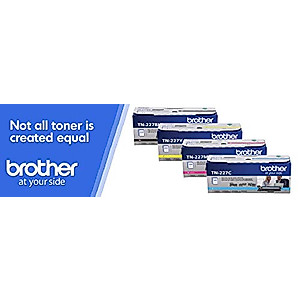 Brother TN227 4 High Yield Color Toner Set (BK/C/M/Y) (1) TN227BK, (1) TN227C, (1) TN227M, (1) TN227Y