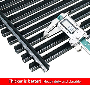 Hisencn Grill Replacement Parts for Charbroil Advantage Series 4 Burner 463433016, 463235815, 466235816, 466240115, 46643301 Gas Grills, Stainless Pipe Burner, Heat Plate Tent Shield and Cooking Grate