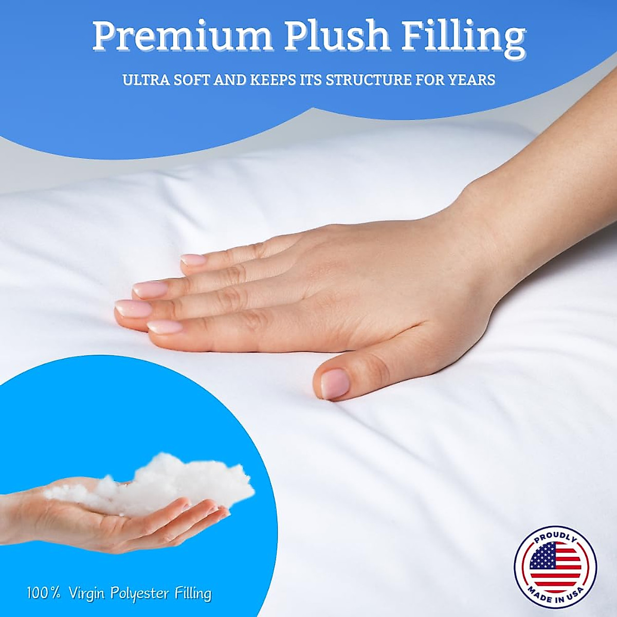 DreamField Linen Bamboo Full Body Pillow for Adults - Cooling Shredded Memory Foam Long Pillow for Sleeping, Removable and Washable Hypoallergenic Bamboo Pillow Cover with Zipper