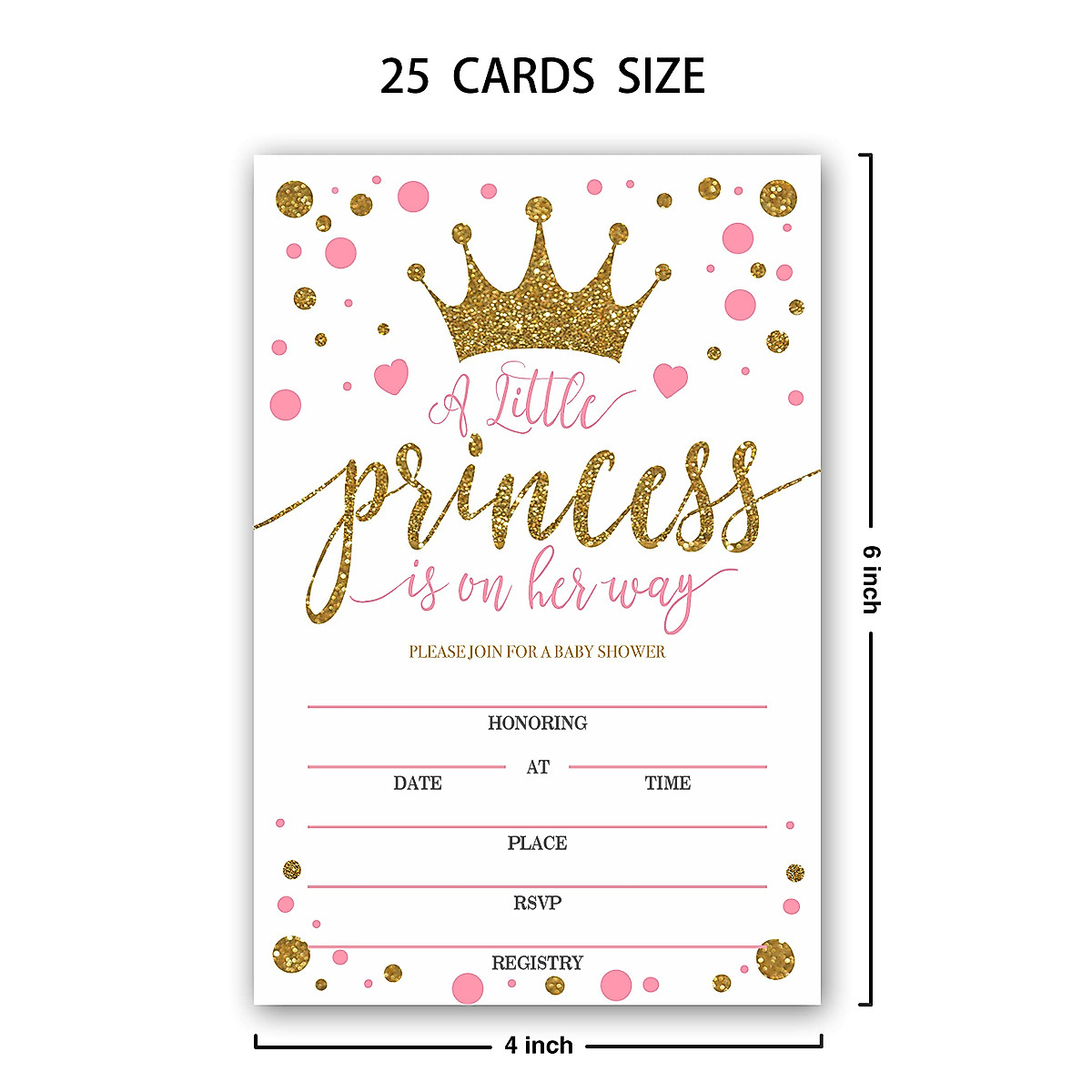 Baby Shower Invitation Set, Books For Baby, Thank You, Diaper Raffle, Fill In Invites Cards, Each Design 25 Cards & Envelopes (Total 100 Cards) – (bb019-taozhuang)