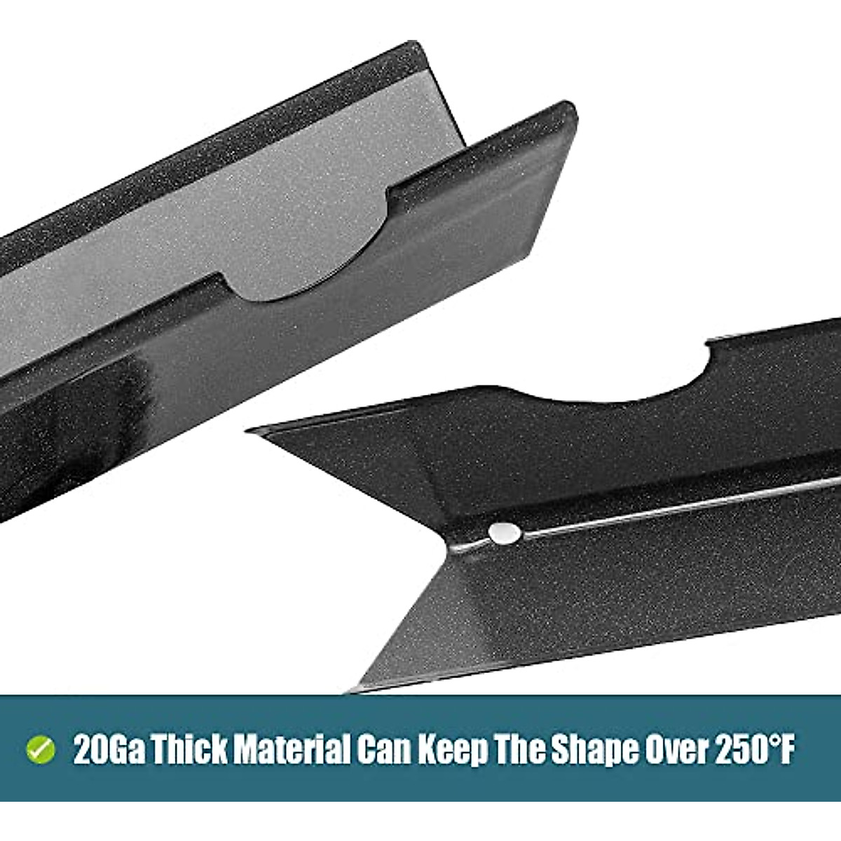 Moriintl 66032/66795 Grill Parts for Weber Genesis II E-310, II GS4, II S-310, II E-330, II E-335, II S-335, II LX S/E-340 Series Flavorizer Bars for Weber Genesis (Porcelain, 66032-Black-5pcs)