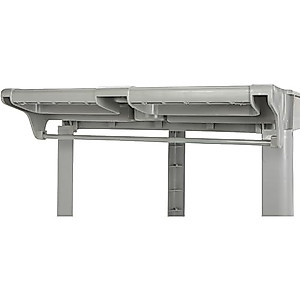 Ironton 500-Lb. Capacity 2 Tray Utility Cart, Maintenance-Free Structural Foam Construction Cargo Pushcart, Scratch Resistant, Easy to Clean Service Cart, 46 3/5in.W x 25 2/5in.D x 32 7/10in.H