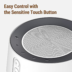 Fitniv White Noise Machine with Adjustable Baby Night Light for Sleeping, 14 High Fidelity Sleep Machine Soundtracks, Timer and Memory Feature, Plug in, Sound Machine for Baby, Adults