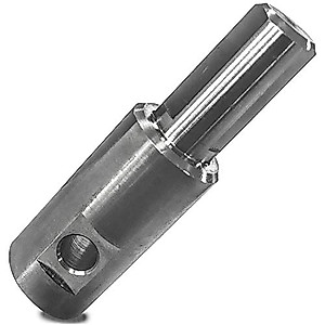 Ice Auger Drill Adapter I High-Quality 304 Stainless Steel I Fits Drill Chuck: 1/2" plus and 1/4" Hole for 1/4"-20 Wing Bolts & Locking Screws I