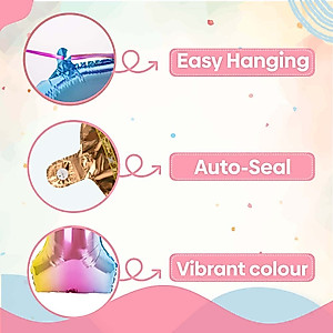 Captain Decor 4 Number Balloon 40 Inch Rainbow Gradient with Detachable Crown – Easy Inflate and deflate reusable, Premium Foil Mylar Balloons for Birthdays, Anniversaries, and Party Decorations