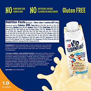 BOOST KID ESSENTIALS 1.0, Vanilla Vortex 24 x 8 fl oz carton