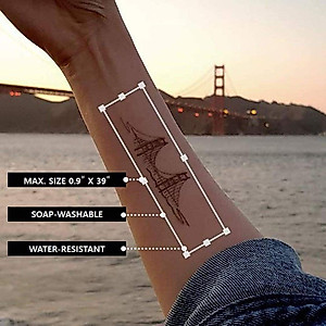 Prinker S Temporary Tattoo Device Package for Your Instant Custom Temporary Tattoos with Premium Cosmetic Full Color + Black Ink - Compatible w/iOS & Android devices