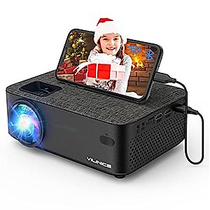 WiFi Projector, VILINICE 7500L Mini Bluetooth Movie Projector ,Portable Phone Projector with Wireless Mirroring,1080P and 240" Supported, Compatible with Fire Stick,HDMI,VGA,USB,TV,Box,Laptop,DVD