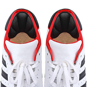 Back of Heel Cushion Pads, Adhesive Heel Grips Inserts for Boots, Loose Shoes Too Big, Reusable Heel Guards Liners for Women Men, Improve Shoe Fit,4PCS-Black+4PCS-Black