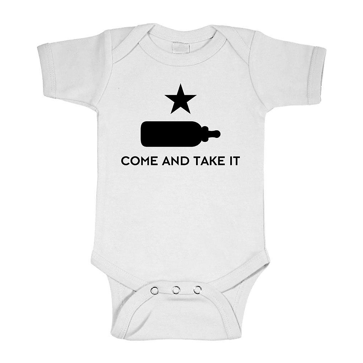 Live Nice Come TAKE IT - Cute Infant Child - Cotton Infant Bodysuit, NB, White