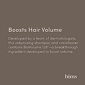 Hims Max Volume Shampoo & Conditioner Pack - Volumizing Shampoo and Conditioner for Men - Citrus Spice - Men's Natural Shampoo & Conditioner - 2 x 6.4 fl oz Bottles