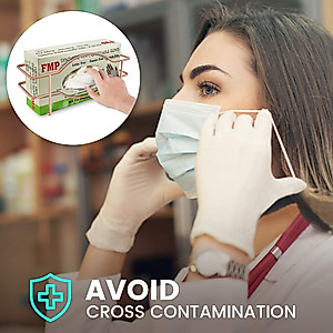 Single Wall Mount Glove Tissue Dispenser, Wire Rack Disposable Gloves Napkin Box Holder, Rose Gold Durable Metal Organizer for Food Service, Lab, Office, Home, Garage