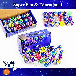 Galaxy Slime 36 Pack, Ball Putty Slime Party Favors for Kids Girls & Boys, Adults, Non Sticky, Stress & Anxiety Relief, Wet, Super Soft Sludge Toy