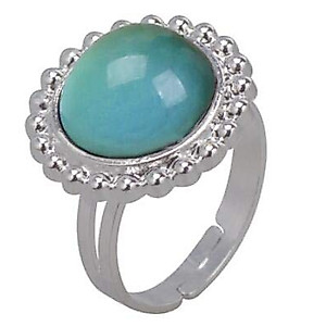 LiHan1028 16pcs Mixed Mood rings classic temperature change color mood ring lovers (Adjustable Size)