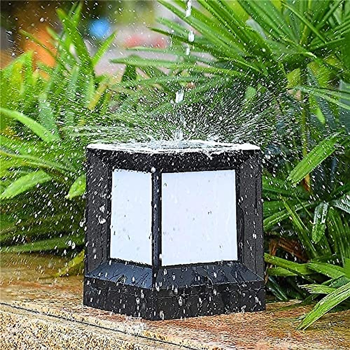 KLFJFD Solar Lights Outdoor,LED Solar Pillar Lamp Modern Simple Metal Aluminum Outdoor Post Light,Villa Park Home Garden Decoration