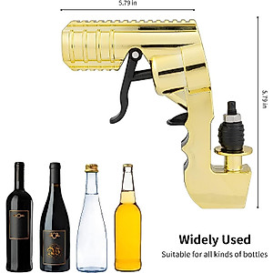 Champagne Gun 4th Generation Upgraded Party Shooter with Extended Range Perfect for Bachelorette Parties Birthdays Celebrations