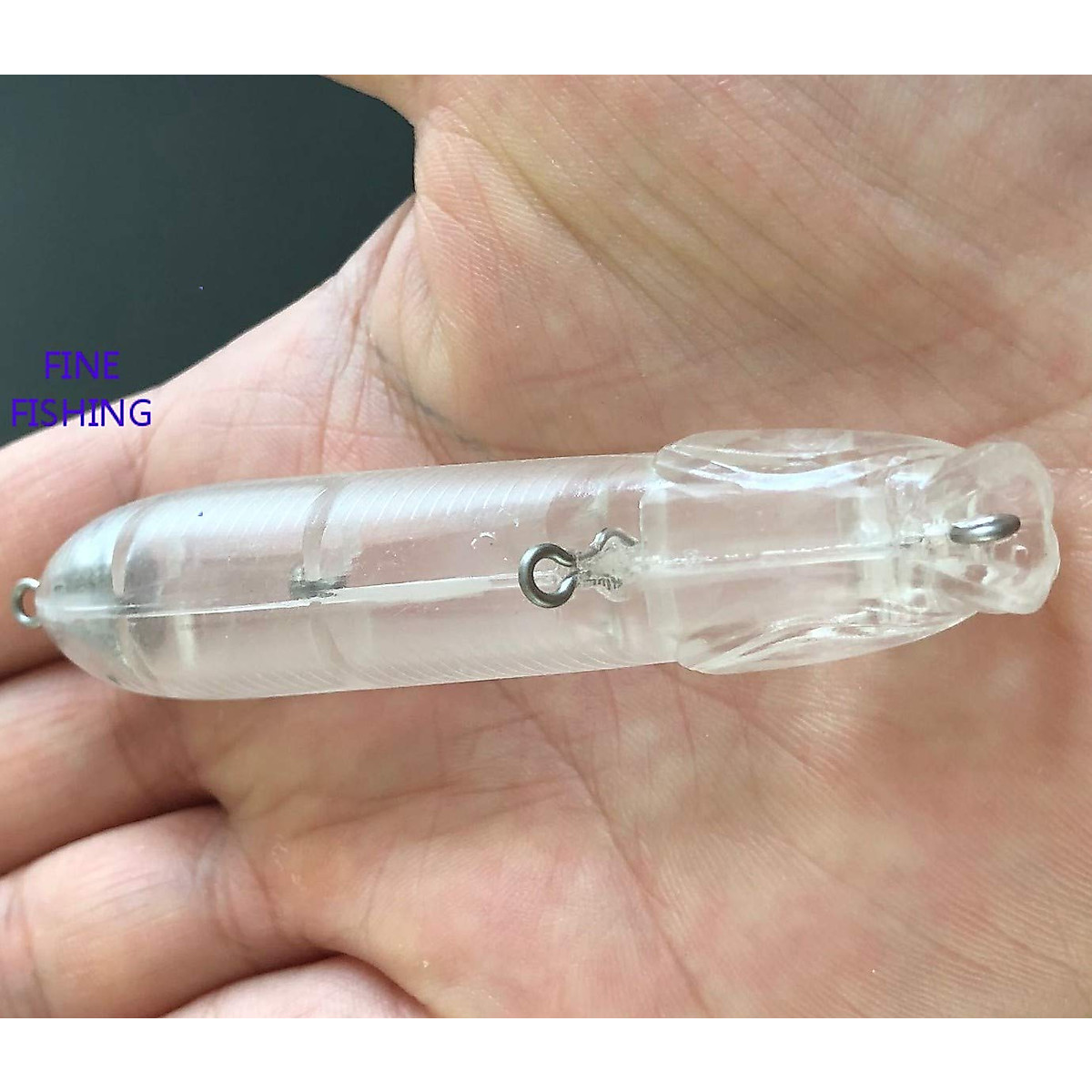 10pcs Unpainted Pencil lipless Bait Fishing Blank Popper Hard Crank Bait Lure Body 85mm 10.2g Blank Lures Free Eye 8247