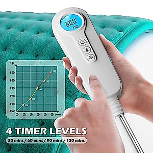 Heating Pad for Back, Neck, Shoulder Pain and Cramps, Electric Heating Pads with Auto Shut Off, Moist Dry Heat Options, Gifts for Women, Men, Mom, Dad, Wife, Husband, Christmas, Birthday