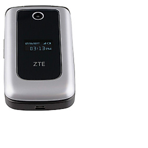 ZTE Cymbal 4G Prepaid Cell Phone (Z233VPP) Silver - 4GB, Verizon - (Renewed)