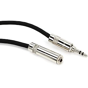 RapcoHorizon MINI3-15N0N1 3.5 Millimeters TRS Male to 3.5 Millimeters TRS Female Cable - 15 Feet