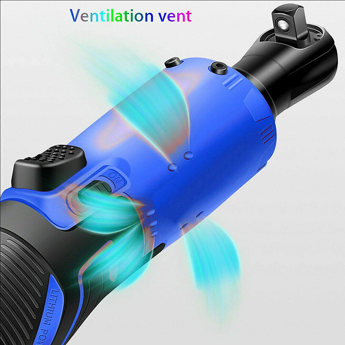 ZhanGe Cordless Ratchet Wrench 3/8 Inch Impact Wrench Electric Cordless Wrench 12V 40Nm 2X Battery+Charger