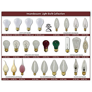 Royal Designs, Inc. Silk Wrapped Torpedo Shaped LED Light Bulbs, E12 Candelabra Brass Base, 130V, 40 Watts (4W LED), Set of 6