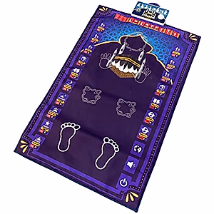 Adult Educational Interactive Prayer Mat-Islamic Gifts Muslim Electronic Interactive Prayer Rug Mat for Children Color Purple
