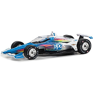 Dallara IndyCar #2 Josef Newgarden PPG Team Penske NTT IndyCar Series (2023) 1/64 Diecast Model Car by Greenlight 11565