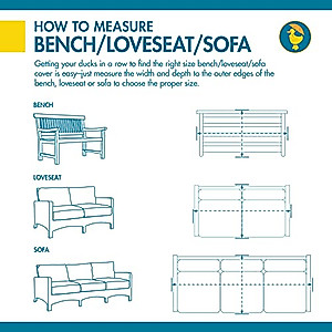 Duck Covers Essential Water-Resistant 70 Inch Patio Loveseat Cover