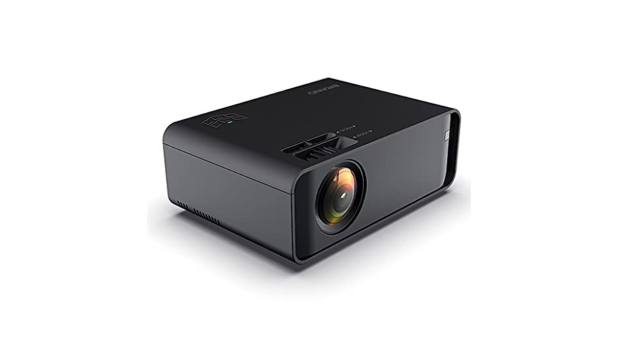 Black Portable Projector - 1080P HD Mobile Home Theater